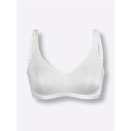 Naturana Damen BH ohne B&uuml;gel, wei&szlig;, Gr&ouml;&szlig;e 105C