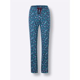 w&auml;schepur w&auml;schepur Damen Pyjama, topas-dunkelrot-bedruckt, Gr&ouml;&szlig;e 52/54