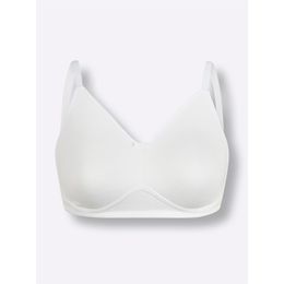w&auml;schepur w&auml;schepur Damen BH ohne B&uuml;gel, 2x wei&szlig; + 1x marine, Gr&ouml;&szlig;e 105B