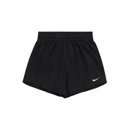 Nike Sportshorts 'One' M&auml;dchen Gr&ouml;&szlig;e 128/138 schwarz / wei&szlig;