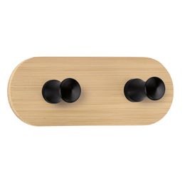 Klebehaken Kleine Wolke, B:12cm H:4,5cm L:3,6cmnatur, Bambus, Haken, "Bamboo Hook Duo"