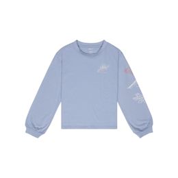 Langarmshirt Roxy "Orchidregular Go", M&auml;dchen, Gr. 10(140-148cm), blau blizzard, 100% Baumwolle, Shirts Langarmshirt