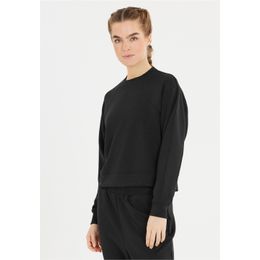 Sweatshirt Endurance "Jade", Damen, Gr. 36, schwarz, 100% Polyester, unifarben, normal, Rundhals, Sweatshirts Sweatshirt, aus angenehm weichen Material