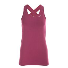 Sporttop WINSHAPE "Tanktop WVR32", Damen, Gr. XL, lila (berry love), 90% Baumwolle, 10% Elasthan, Rundhals, Tops Sporttop, Drop Back Design
