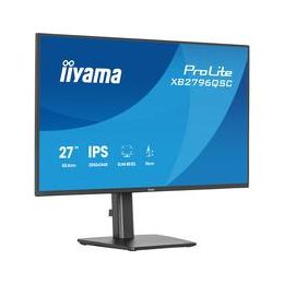 iiyama ProLite XB2796QSC-B1, LED-Monitor 68.6 cm (27 Zoll), schwarz (matt), QHD, IPS, HDMI, DP, USB-C, USB-Hub