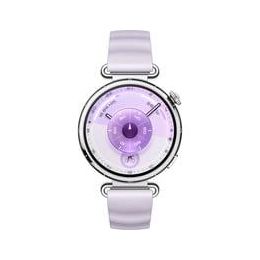 Huawei Watch GT 6 41mm (Konsu-B19FC), Smartwatch silber, violettes Fluorelastomerarmband