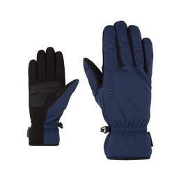 Multisporthandschuhe Ziener "IMPORT-Z glove man", Damen, Gr. 10, schwarz navy, Obermaterial: 88% Polyester, 12% Elasthan; Innenseite: 100% Polyester; Innenseite 2: 60% Polyamid, 40% Polyurethan; Futter: 100% Polyester, Handschuhe