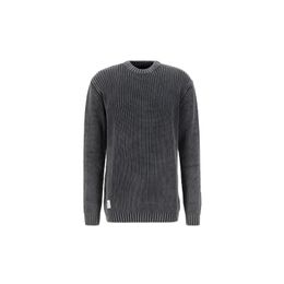 Sweater Alpha Industries "Acid Pullover", Herren, Gr. S, schwarz, Obermaterial: 100% Baumwolle, regular fit, Sweatshirts Sweater