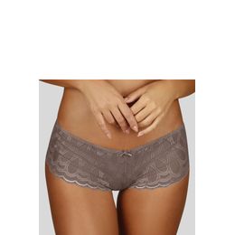 Panty Lascana "Evita", Damen, Gr. 36/38, beige (sand), Spitze, Obermaterial: 90% Polyamid, 10% Elasthan, Unterhosen, aus leicht transparenter Spitze