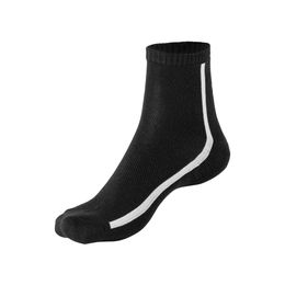 Tennissocken Bench., Gr. 47-48, 3x schwarz, Baumwollmischung, uni, elastisch, Socken Tennissocken