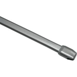 Scheibenstange Gardinia "Vitragestange" Gr. 3, silber (mattsilberfarben), &Oslash;:11mm, Metall, Gardinenstangen, Serie Vitragestange flachoval &Oslash; 11 mm, 2er-Set