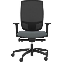 Dauphin B&uuml;rodrehstuhl JUST EVO MESH, mit Netzr&uuml;ckenlehne, schwarz, grau