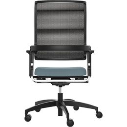 Dauphin B&uuml;rostuhl LORDO FLEX, mit Netzr&uuml;ckenlehne, wasserblau