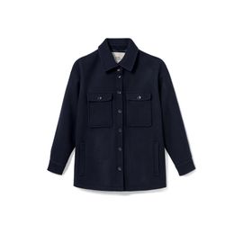 Nah/Studio Jacke - recycelte Wolle - Gr. 36 - dunkelblau