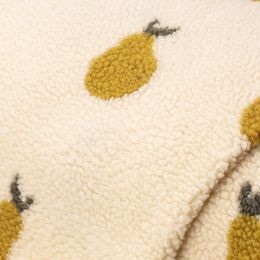 buttinette Teddystoff "Birne", wollwei&szlig;