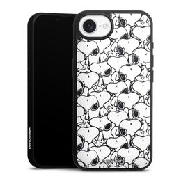 DeinDesign iPhone 16e Handy Gallery Case Handyh&uuml;lle 9H Geh&auml;rtetes Glas R&uuml;ckseite H&uuml;lle Peanuts Snoopy Muster Gallery Case