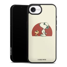 DeinDesign iPhone 16e Handy Gallery Case Handyh&uuml;lle 9H Geh&auml;rtetes Glas R&uuml;ckseite H&uuml;lle Snoopy Kindheit Official Licensed Product Gallery Case