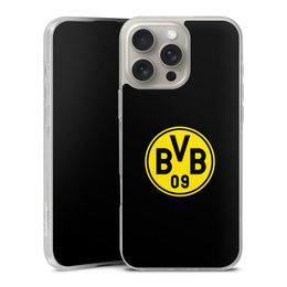 DeinDesign iPhone 16 Pro Max Handy Silikon H&uuml;lle Case transparent Handyh&uuml;lle Logo Borussia Dortmund Bvb Silikon Case