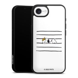 DeinDesign iPhone 16e Handy Gallery Case Handyh&uuml;lle 9H Geh&auml;rtetes Glas R&uuml;ckseite H&uuml;lle Snoopy Dog Peanuts Gallery Case