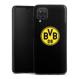 DeinDesign Galaxy A12 Handy Silikon H&uuml;lle Case schwarz Handyh&uuml;lle Borussia Dortmund Logo Bvb