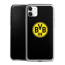 DeinDesign iPhone 11 Handy Slim Case Silikon Handyh&uuml;lle transparent H&uuml;lle extra d&uuml;nn Bvb Borussia Dortmund Logo Silikon Slim Case