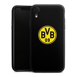 DeinDesign iPhone Xr Handy Premium Silikon H&uuml;lle Handyh&uuml;lle schwarz Case Logo Borussia Dortmund Bvb Silikon Premium Case