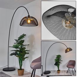 hofstein Pralo Bogenstehlampe Schwarz, 1-flammig