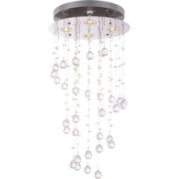 Globo ST. TROPEZ Pendelleuchte LED Chrom, Klar, 4-flammig