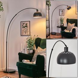 hofstein Baloca Bogenlampe 21,5 cm Schwarz, 1-flammig