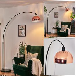 hofstein Baloca Bogenstehlampe 27 cm Schwarz, 1-flammig