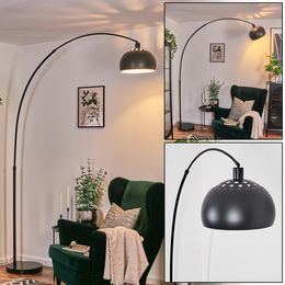 hofstein Baloca Bogenlampe 30 cm Schwarz, 1-flammig