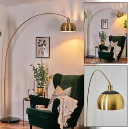 hofstein Baloca Bogenlampe 27 cm Gold, Schwarz, 1-flammig