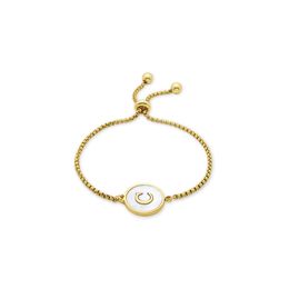 Luxenter Armband 'Alphabet' Damen Gr&ouml;&szlig;e 15 / 20 cm gold