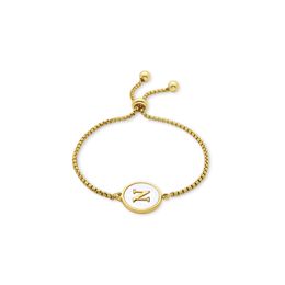Luxenter Armband 'Alphabet' Damen Gr&ouml;&szlig;e 15 / 20 cm gold