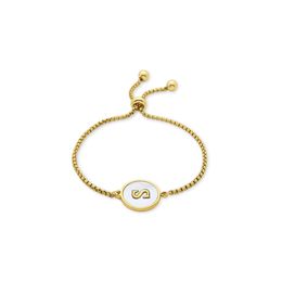 Luxenter Armband 'Alphabet' Damen Gr&ouml;&szlig;e 15 / 20 cm gold