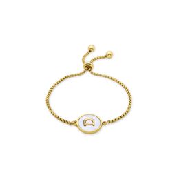 Luxenter Armband 'Alphabet' Damen Gr&ouml;&szlig;e 15 / 20 cm gold