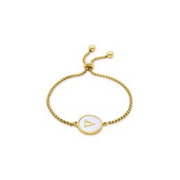 Luxenter Armband 'Alphabet' Damen Gr&ouml;&szlig;e 15 / 20 cm gold