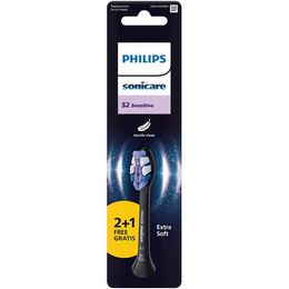 PHILIPS SONICARE Aufsteckbürsten WK S2 sensitiv schwarz