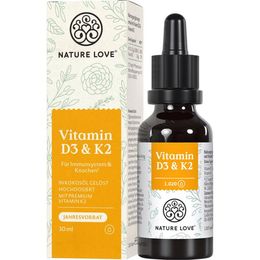 Love Nature Nature Love Vitamin D3 1000 I.E. + K2 Tropfen