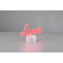 REALITY LEUCHTEN LED-Tischleuchte 'Amor' wei&szlig; 19,5 x 14 x 8,5 cm