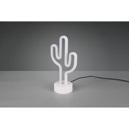 REALITY LEUCHTEN LED-Tischleuchte 'Cactus' wei&szlig; 14,3 x 29,6 x 8,5 cm