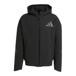 adidas Sportswear Sportsweatjacke 'Z.N.E.' Herren Gr&ouml;&szlig;e S dunkelgrau / schwarzmeliert