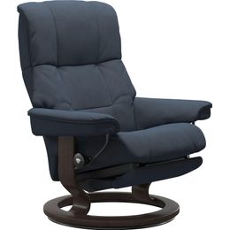 Relaxsessel stressless, B:79cm H:101cm T:77cm, blau, Leder BATICK: BATICK ist ein leicht korrigiertes, durchgef&auml;rbtes und genarbtes M&ouml;belleder, bei