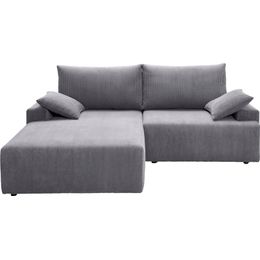 Ecksofa, B:240cm H:92cm T:177cm, grau, exxpo - SOFA FASHION, Wohnzimmer, Sofas, "Orinoko, aktuelles Design und hoher Sitzkomfort, L-Form", inkl.