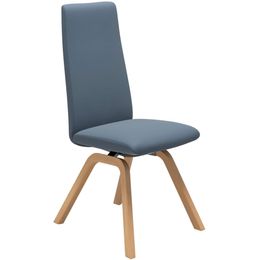 Polsterstuhl stressless, B:49cm H:105cm T:60cm, blau, Leder PALOMA: PALOMA ist ein durchgefärbtes Semianilin-Möbelleder mit natürlicher Narbung.,