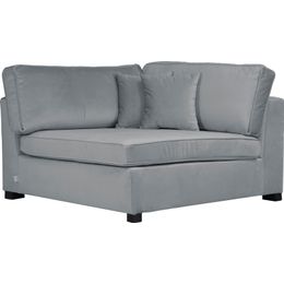 Sofa Home Affaire, B:130cm H:86cm T:130cm, grau, 100% Polyester, Wohnzimmer, Sofas, "Skara XXL", Eckelement zur individuellen