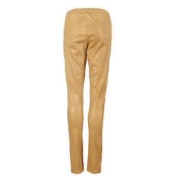 Maze Damen Lederhose "Brenzone", gold, Gr. S, Obermaterial: 100% Lammleder; Innenseite: 97% Baumwolle, 3% Elastan, Hosen