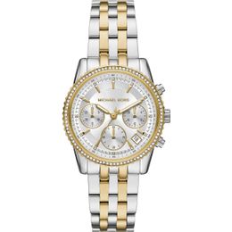 Michael Kors Damen Chronograph "BRYANT", gold, Armbanduhren, Quarzuhr, Armbanduhr, Damenuhr, Edelstahlarmband, analog, Tag