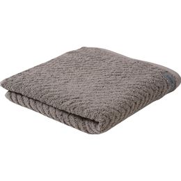 Duschtuch Ross, B:70cm L:140cm, grau, Frottier, Obermaterial: 100% Baumwolle, Handt&uuml;cher, "Smart", Uni-Rippe mit Velourslabel