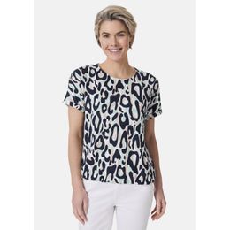 STOOKER WOMEN Damen Kurzarmshirt "STCLEA Print T-Shirt", grün, Gr. XL, 96% Polyester, 4% Elasthan, Shirts, Regular Fit T-Shirt Spitzen- Shirt für